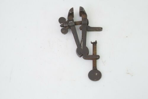 Small Vintage Vise Spring Loaded Mini Bench Mount Post Leg -- Antique ...