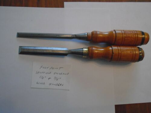 FOOTPRINT Sheffield England Wood Chisels -- Antique Price Guide Details ...