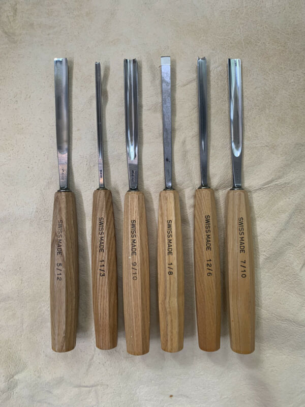 Pfeil Wood Carving Gouges Chisels Lot Of 6 Plus One Non Pfeil ...