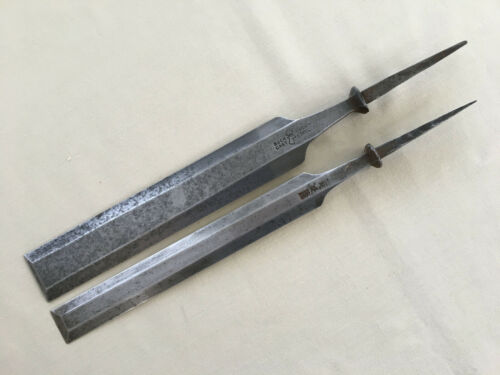 2 Vintage Buck Bros Brothers Cast Steel Chisels Stag No Handles ...
