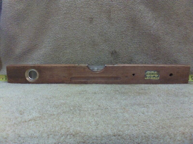 Vintage Globemaster Wooden Wood Level 18 Inch Japan No. 5936/18 ...
