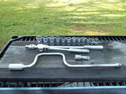 USA Tool 16Pc Western Socket Set 1/2 Dr. Ratchet Breaker Speed Wrench ...