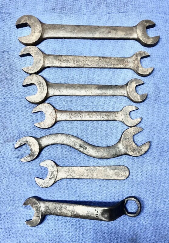 Vintage Antique Wrench Lot Set Of 7 Billings & Spencer Wrenches ...