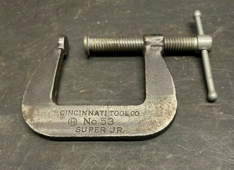 Vintage Cincinnati Tool Co No.53 Super Jr. C-Clamp Forged Steel Heat ...