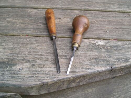 Addis Carving Gouge & Small Butcher Morrtise Chisel -- Antique Price ...