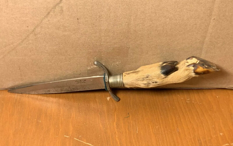 Vintage Lauterjung Sohn Solingen Germany Deer Foot Handle Knife Vintage Lauterjung Sohn Solingen Germany Deer Foot Handle Knife