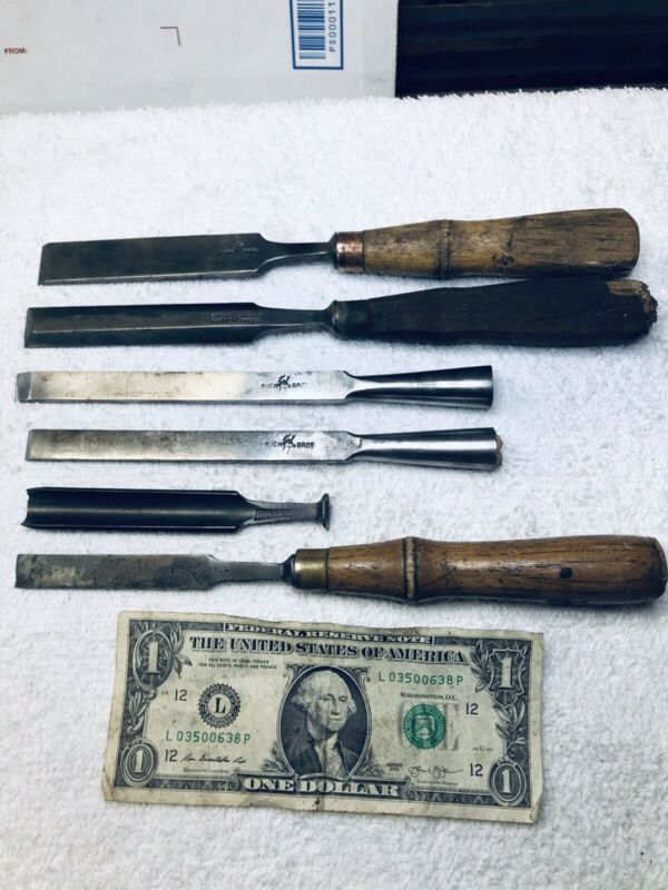 VINTAGE Buck Brothers CHISEL LOT, GOUGE And 5 Chisels 6 Total ...
