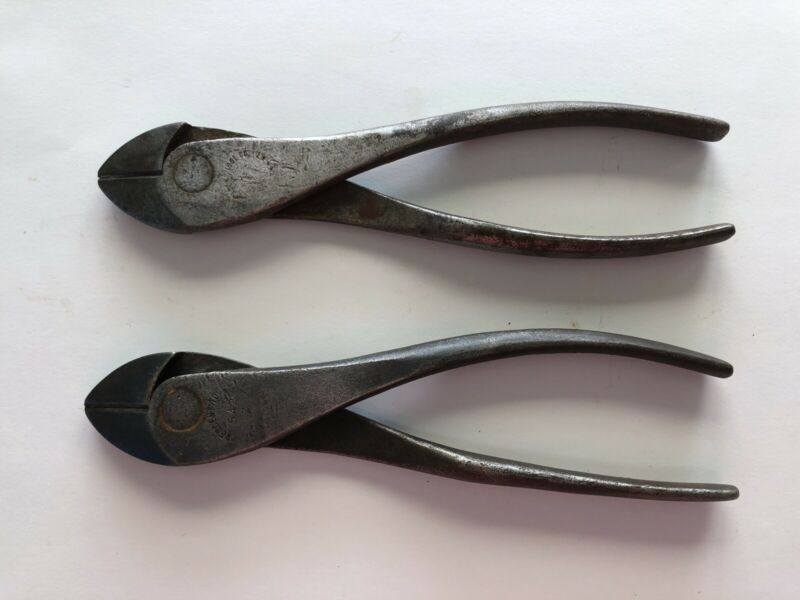 Vintage Crescent Tools Diagonal Side Cutting Pliers Crestoloy USA - 2 ...