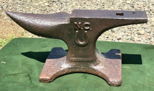 ANTIQUE ANVIL ''NC Horseshoe'' 67 LB Cast Iron Blacksmiths Tool ... ANTIQUE ANVIL ''NC Horseshoe'' 67 LB Cast Iron Blacksmiths Tool ...