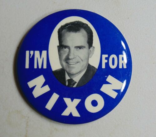 Richard Nixon 1960 campaign pin button political -- Antique Price Guide ...