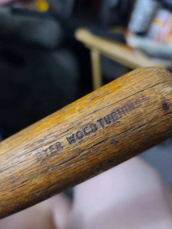Vintage Mini Baseball Bat Dyer WoodTurning Mississippi Advertising ...