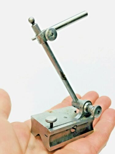 Old Starrett Dial Indicator V Block Base Holder Test Stand Machinists ...