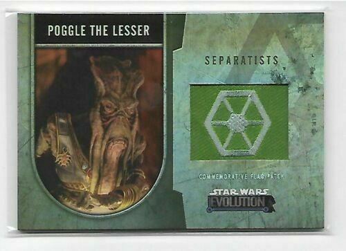 2016 Topps Star Wars Evolution Poggle the Lesser Flag Patch Bronze 139/ ...