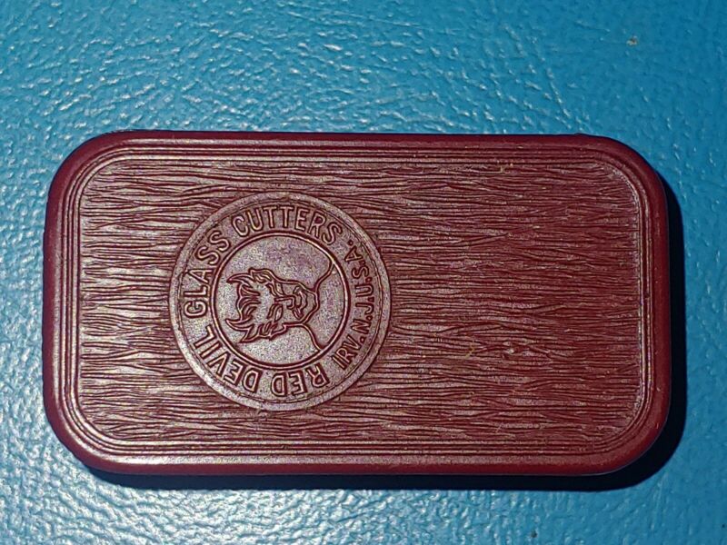 RED DEVIL GLASS Cutter Box -- Antique Price Guide Details Page
