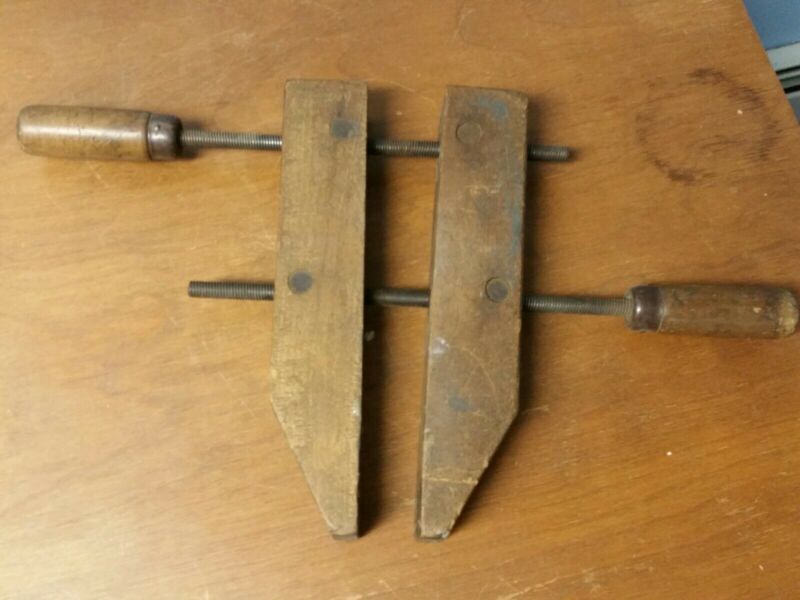 ANTIQUE WOODEN HAND SCREW CARPENTER''S CLAMP -- Antique Price Guide ...