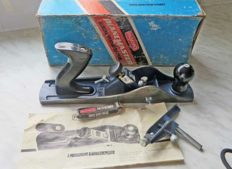 Vintage Boxed PARAMO PLANEMASTER No:PM12 Carriage Makers Rebate Plane ...