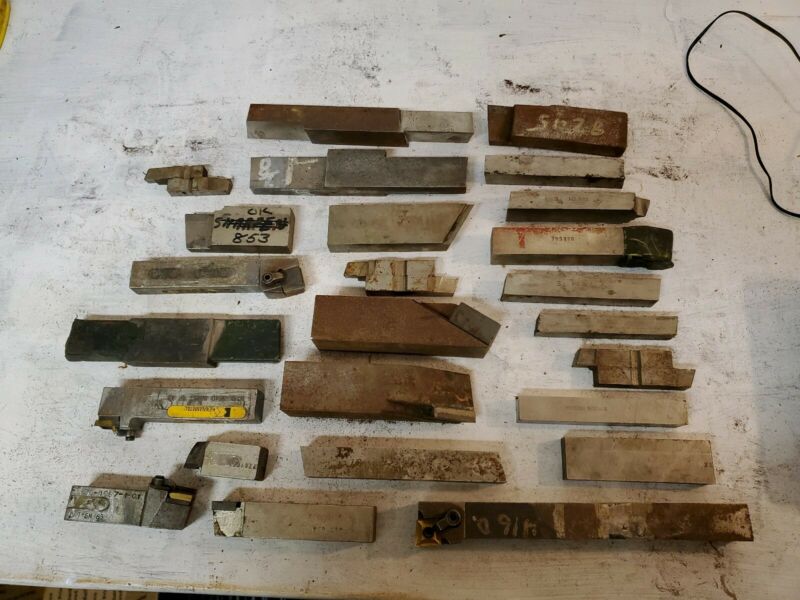 Lot of 25 MACHINIST TOOLS LATHE MILL Cutting Tools Tool Bits Cutter A36 ...