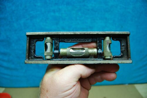 Antique Vintage cast Iron Stanley Tools No.36G 6 inch Level ex cond ...