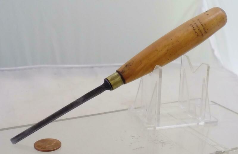 S.J. Addis Wood Carving Gouge Chisel #4 Sweep 3/16" Cut 7.75" Long ...