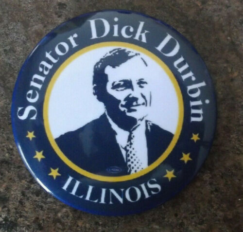 2020 ILLINOIS Democrat DICK DURBIN for US Senate logo caricature Button ...