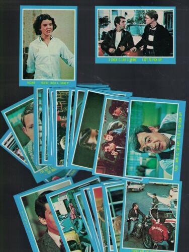 1976 Topps Happy Days Blue Series Lot X 30 Different Beautiful Color Picture Antique Price