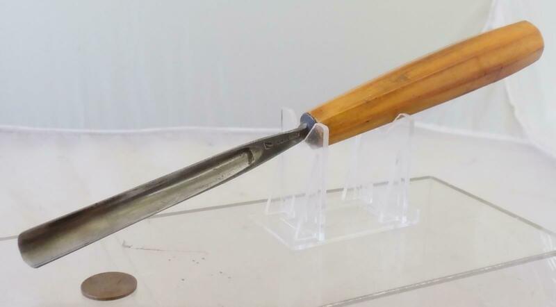 Antique S.J.. Addis Wood Carving Gouge Chisel #7 Sweep 9/16" Cut 9-7/8 ...
