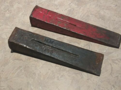 Two Used 4lb Wood Splitting Wedge Log Splitters Both very Usable ...