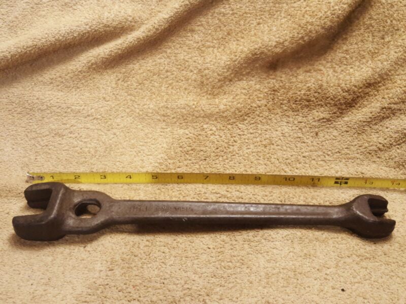 BELL SYSTEM LINEMAN''S 13" LONG OPEN END WRENCH 4 SIZE BOLT HEADS ...