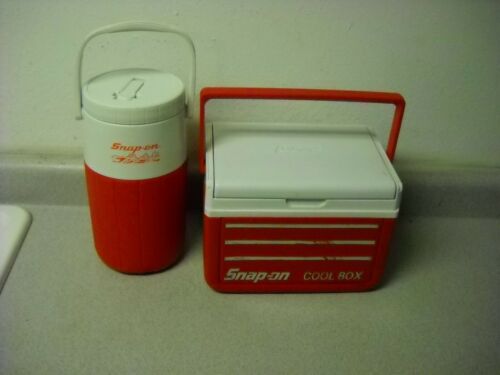 Snap On Tools Coleman Lunchbox Cooler & Handled Jug -- Antique Price ...