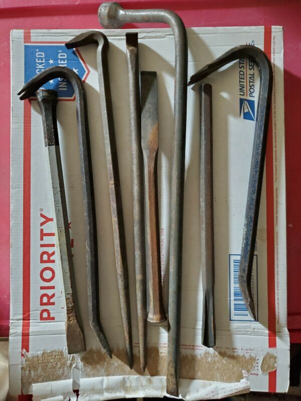 Lot of Vintage metal chisels and pry bars -- Antique Price Guide ...