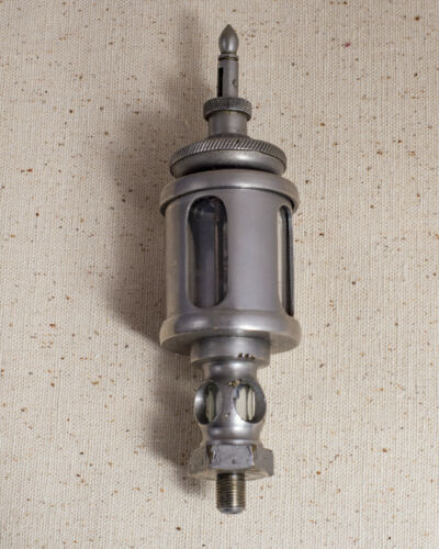 Antique Nickel-Plated Brass Machine Oiler - Antique Machine Parts ...