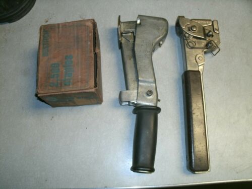 Lot /2 Antique Hammer Staplers, Bostitch H4, Duo-Fast HT 550, Tacker ...