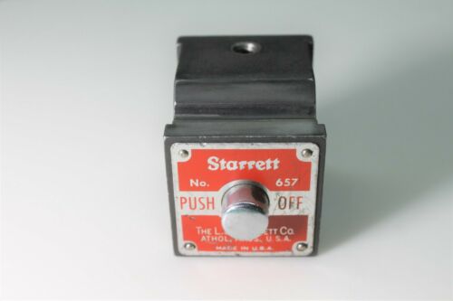 Starrett #657 Magnetic Stand Machinist Indicator Holder Metal Lathe CNC ...