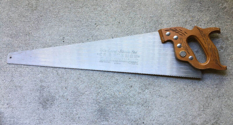 CRAFTSMAN HOLLOW GROUND STAINLESS PROFESSIONAL 26" 10 POINT HAND SAW NO ...