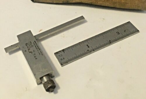 Vintage Brown & Sharpe Machinists Adjustable Square No.554 USA Original ...