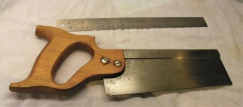 Vintage 10 inch steel back Tenon saw Tyzack Sons & Turner. panel ...