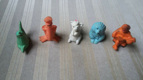 Vintage Diener Erasers - Hedgehog Turtle Pelican Seal Squirrel ...