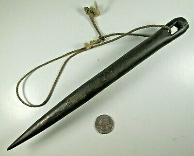 Antique PLUMB BOB, Pendulum, Hand Forged Iron, 10" Long - Unusual ...