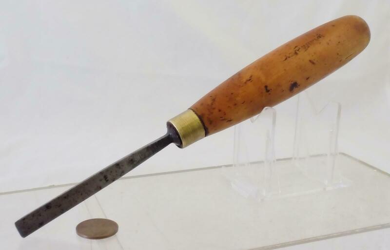 Antique S.J. Addis Wood Carving Gouge Chisel #3 Sweep 5/16" Cut 8" Long ...