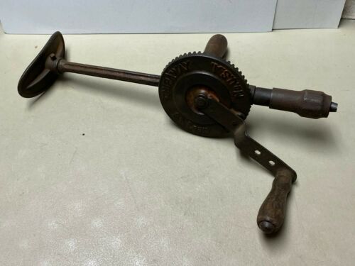 Rare Vintage ChipAway Hand Crank Chest Brace Drill - Auger bit ...