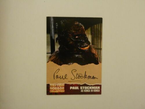 BRITISH HORROR COLLECTION AUTOGRAPH CARD PAUL STOCKMAN PS1 -- Antique ...
