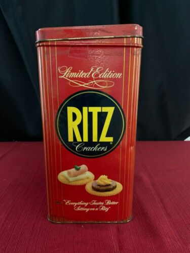 Vintage Ritz Cracker Tin Can Collectible Limited Edition 1986 Square ...