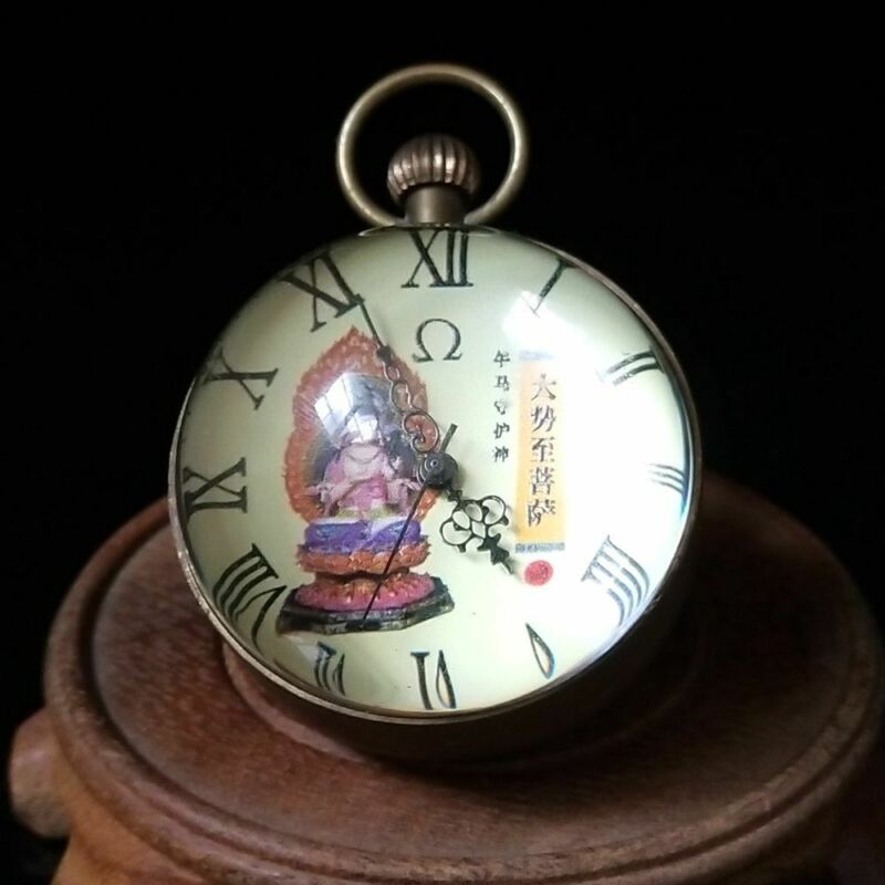 Chinese Exquisite Handmade Spherical Brass Mechanical Clock Art Deco ...