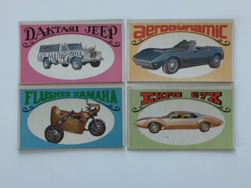 George Barris Way Out Wheels Collector Cards Circa 1970 -- Antique ...