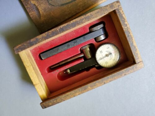 Antique Micro Master V-39 Dial Indicator - Original Wooden Box ...