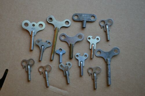lot of 14 Antique Clock Winding Keys -- Antique Price Guide Details Page
