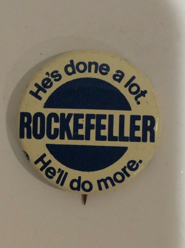 Nelson Rockefeller Presidential Rocky Campaign Pin Back Button ...
