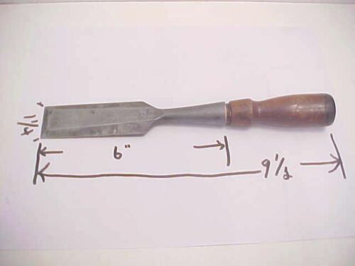 VTG VINTAGE 1 1/4 " 750 STANLEY SOCKET CHISEL ROSE WOOD HANDLE USA ...