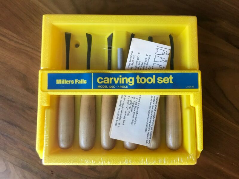 Vintage Millers Falls Carving Chisel Tool Set No.106C in Original ...