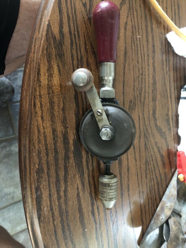 Wood Hand Crank Drill -- Antique Price Guide Details Page